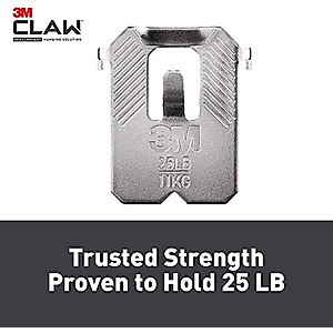 3M CLAW Drywall Picture Hangers holds 25 lb. & Command Medium Utility Hooks, 9-Hooks, 12-Strips