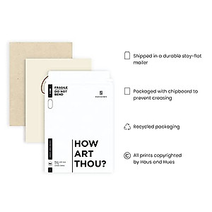 HAUS AND HUES Female Figure Wall Art Line Drawing - Single Line Drawing Wall Art | Woman Art Print Line Art Wall Decor Minimalist Wall Decor | 12" x 16" UNFRAMED (Silhouette Lipstick)