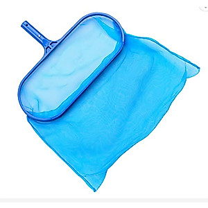 ATIE Pool Spa Leaf Skimmer Rake Net with Deep Pocket for Removing Leaves & Debris, Perfect for In-ground Pool and Above Ground Inflatable Pool
