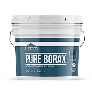Earthborn Elements Borax Powder (1 Gallon), Multipurpose Cleaner & Detergent Booster, Resealable Bucket