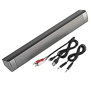 Portable Smart Hi-Fi Heavy Bass Bluetooth Soundbar Home Theatre Speakers Noise Cancelling AUX/TF Card Wireless Sound Bars for TV