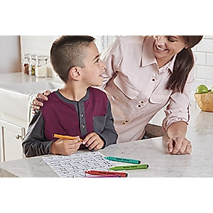 Paper Mate Handwriting Triangular Pens, Washable Black Ink, Orange Barrels, 24 Count (2021788)