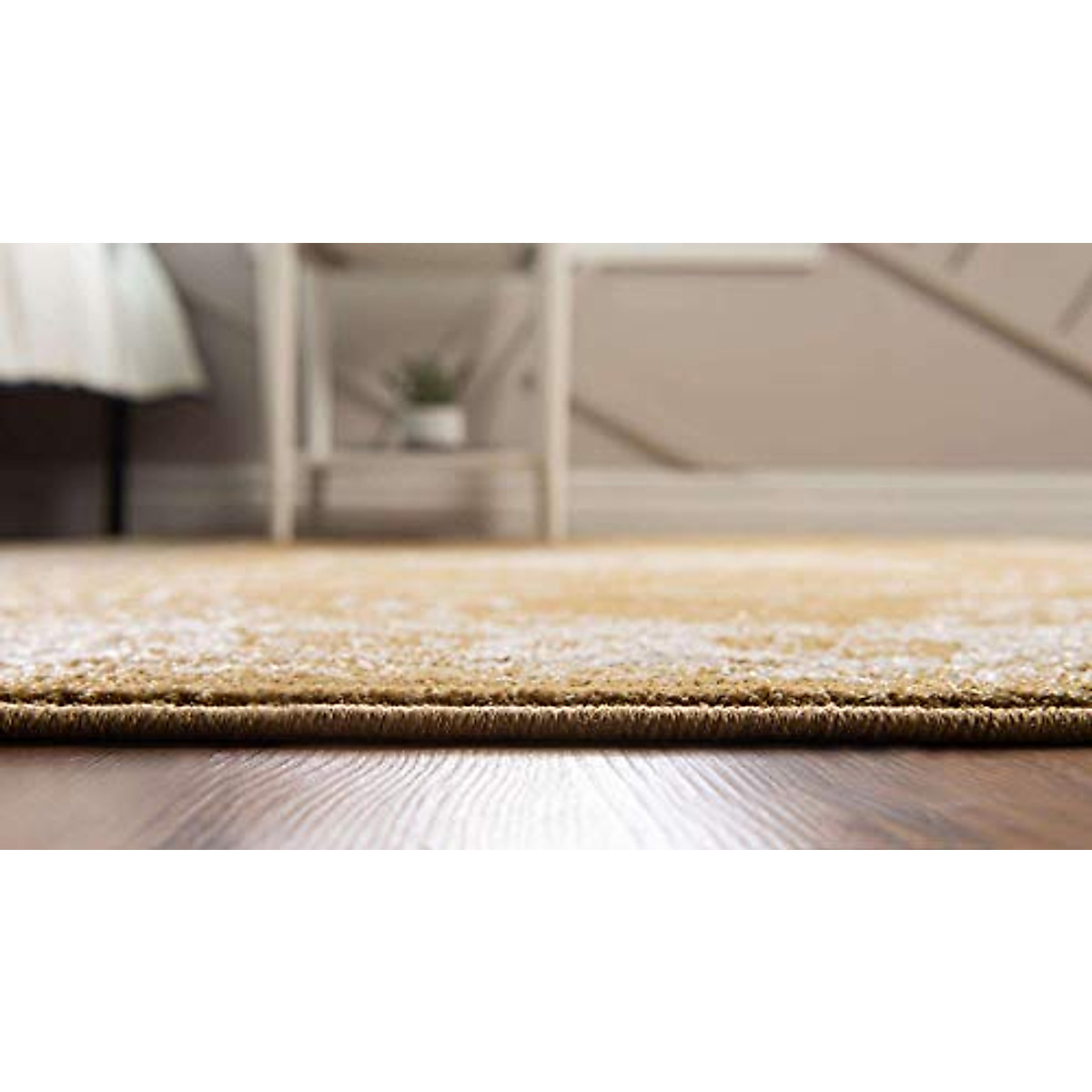 Unique Loom Utopia Collection Area Rug - Larissa (9'x 12' 2" Rectangle, Gold/ Ivory)