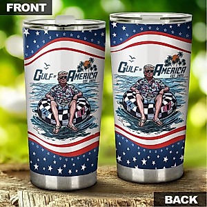 Gulf Of America Tumbler 20oz Stainless Steel Insulated Tumbler Coffee Mug