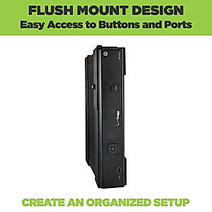 HIDEit Mounts Uni-M Wall Mount - Patented in 2015, American Company - Steel Adjustable Medium Device Mount - Cable Box Wall Mount, Console Wall Mount, DVD Player Mount - Behind TV Cable Box Mount