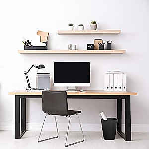 Wastebasket for Bedroom, Bathroom, Trash Can 6 Liters, Black, Stainless Steel