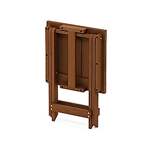 Furinno FG18556 Tioman Hardwood Patio Furniture Outdoor Folding Table Small, Natural
