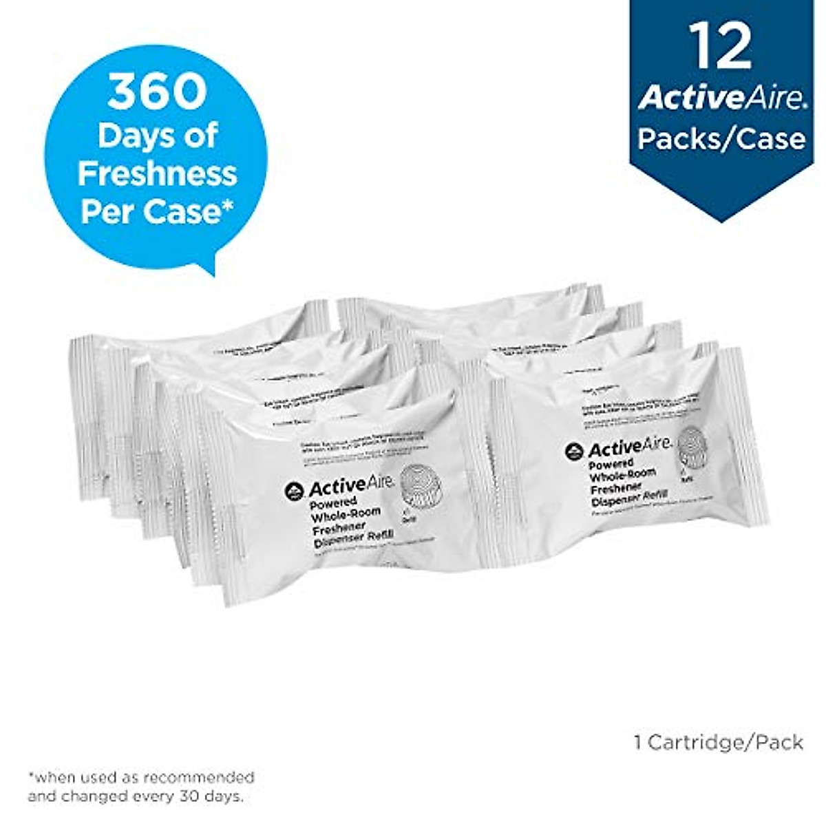 Georgia-Pacific ActiveAire Powered Whole-Room Freshener Dispenser Refill by GP PRO (Georgia-Pacific); Coastal Breeze; 48280; 12 Cartridges Per Case