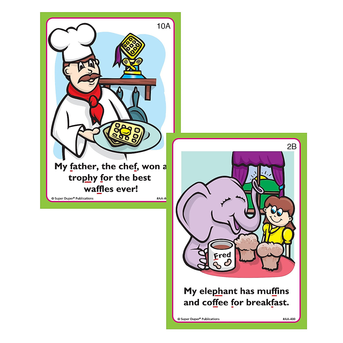 Super Duper Publications | Say and Do® Action Articulation F Sounds Fun Deck | Vocabulary and Language Development Flash Cards | Educational Learning Materials for Children