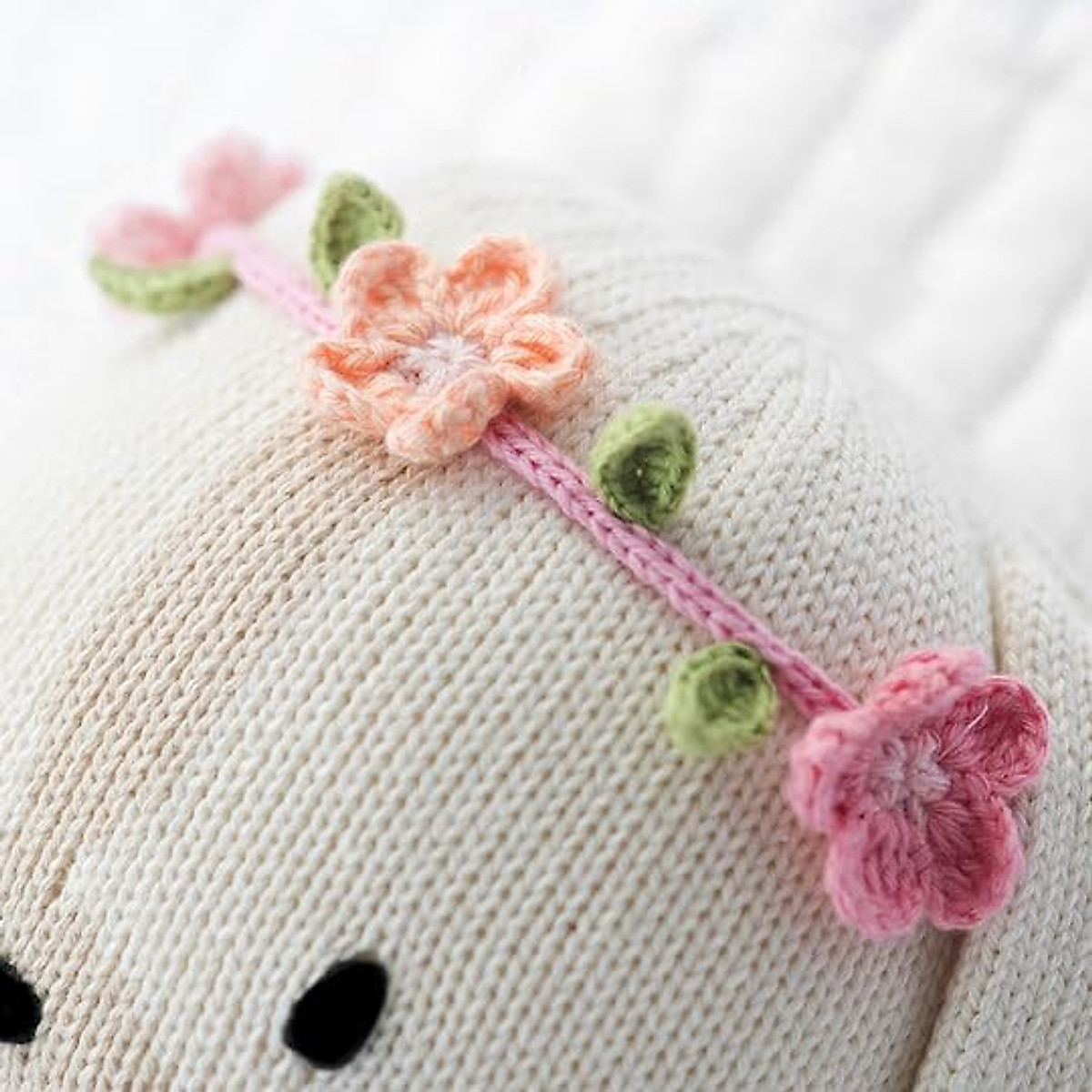 cuddle + kind Charlotte The Dog Regular 20" Hand-knit Doll – 1 Doll = 10 Meals, Fair Trade, Heirloom Quality, Handcrafted in Peru, 100% Cotton Yarn