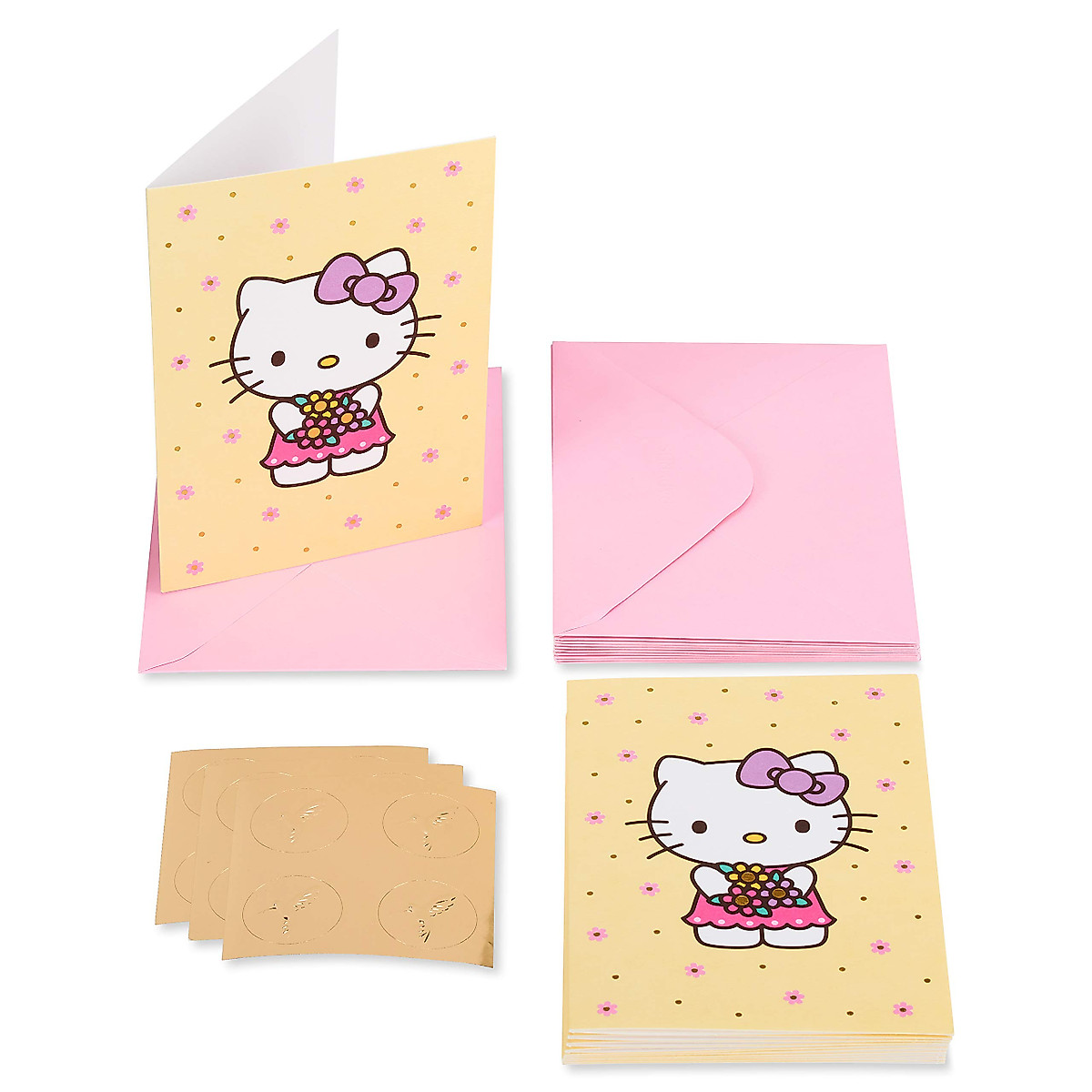 Papyrus Blank Cards with Envelopes, Hello Kitty (12-Count)