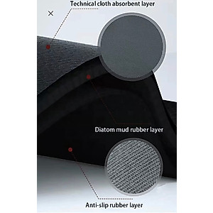 C's Blue Marble 2 Pieces Waterproof Non Slip Kitchen Rug Set PVC Leather Anti Fatigue Kitchen Floor Mat for Kitchen Laundry Decor17 x47 + 17"x30" Blue Marble