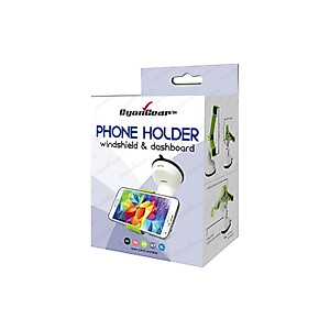 Car Windshield or Dashboard Mount Phone Holder, Suction Cup Mount on Clean Surface Compatible for iPhones Samsung Galaxy Moto Google Pixel Google Map Navigation