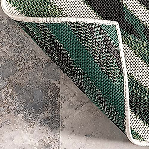 nuLOOM Kalene Double Palm Indoor/Outdoor Area Rug, 4' x 6', Green