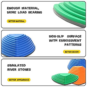 Fanboxk 15 Pcs Kids Balance Jumping Stepping Stones,Indoor or Outdoor Play Toddler Obstacle Course Promoting Coordination and Balance Game Toys for Ages 3 4 5 6 7 8+ Years