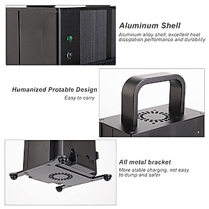 KOERTACOO 16.8V/3A Dual Channel V-Mount/V-Lock Battery Fast Charger, Compatible with All V-Mount Batteries and V-Mount Brick On The Market.