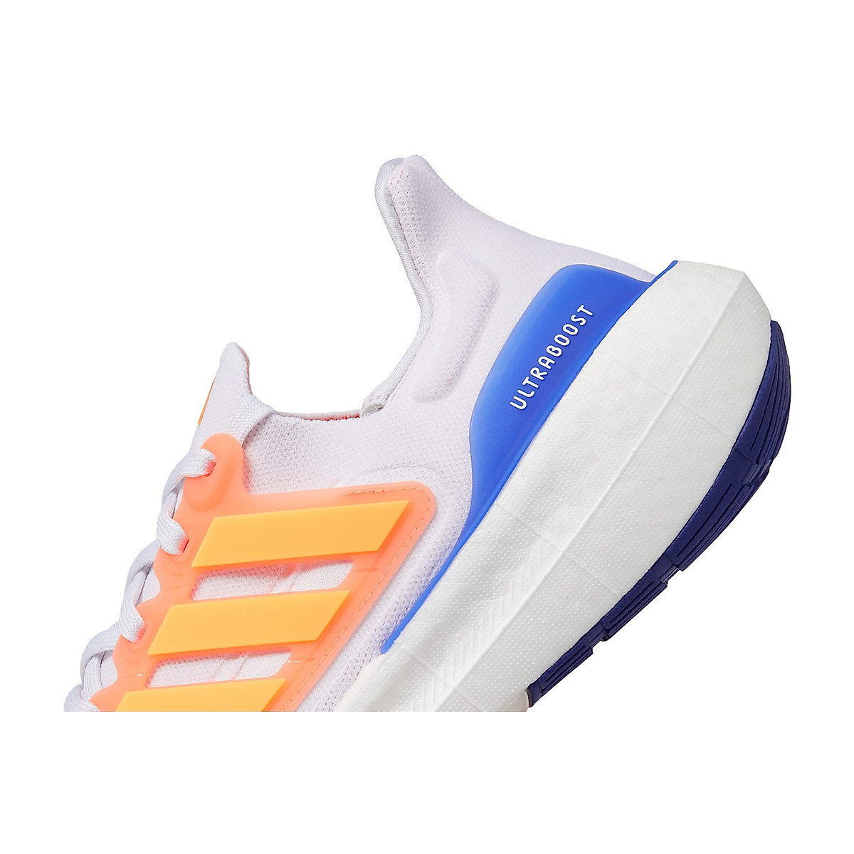 adidas Men's Ultraboost Light White/Solar Gold/Lucid Blue 9 D (M)