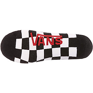 VANS - Men's, Classic Super No-Show Socks - Assorted 3 Pair Pack (Black/White, Red/White, Black/Grey) L 9.5-13