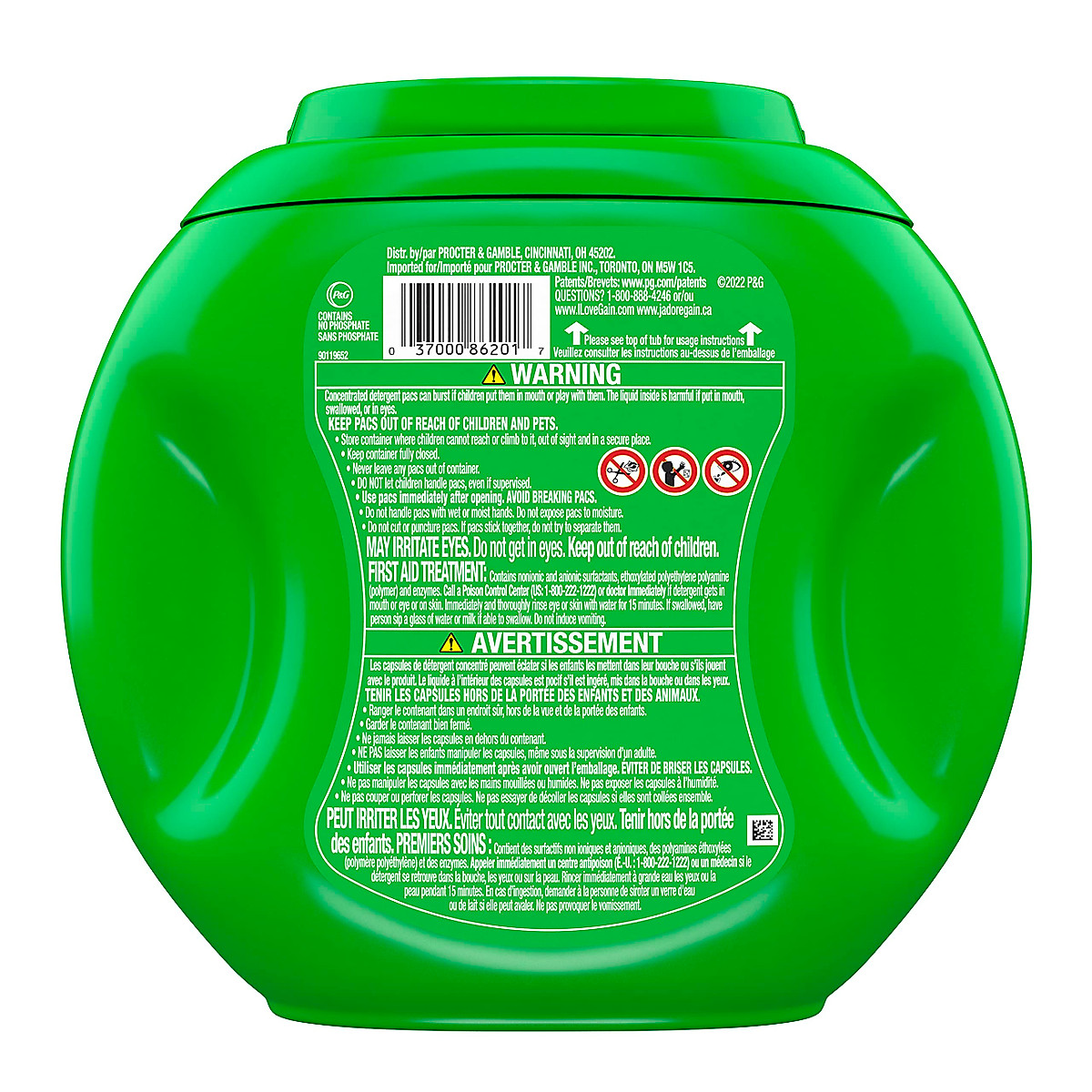 Gain flings Laundry Detergent Soap Pacs, HE Compatible, 42 Count, Long Lasting Scent, Blissful Breeze Scent (Pack of 2)