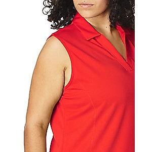 PGA TOUR Women's Airflux Sleeveless Golf Polo Shirt (Size X-Small-XX-Large), Lychee
