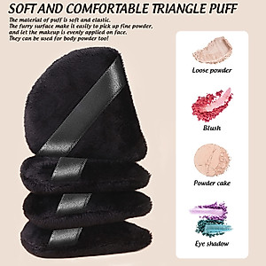FANDAMEI 15 PCS Powder Puffs and Makeup Sponge Set, Soft Triangle Makeup Powder Puff Face Triangle for Loose Powder Mineral Powder, Make Up Sponges for Foundation Blender Beauty Sponge For Makeup