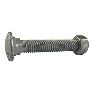 1/2"-13 x 9" Hot Dipped Galvanized Carriage Bolt w/Nuts, Quantity 25 - by Fastener Depot, LLC