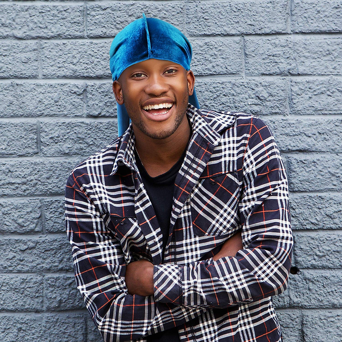 12 Pieces Velvet Durags Caps Wide Strap Headwraps Long Tail Turban Beanies for 360 Wave Men Women (Multicoloured)