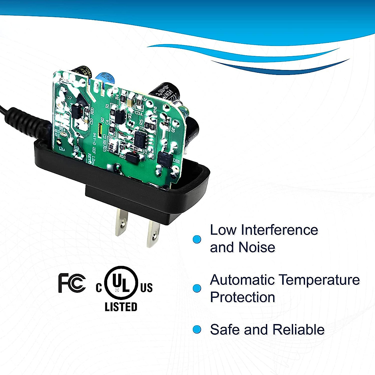 HQRP Battery Charger AC Adapter Compatible with SportDOG Wetland Hunter 400 SD-400CAMO Dog Training Collar Receiver Transmitter [UL Listed] + Euro Plug Adapter