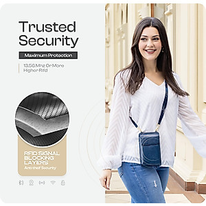 Claasico Womens Crossbody Wallet & Phone Case | iPhone/Samsung/LG Magnet Cell Pouch & Handbag