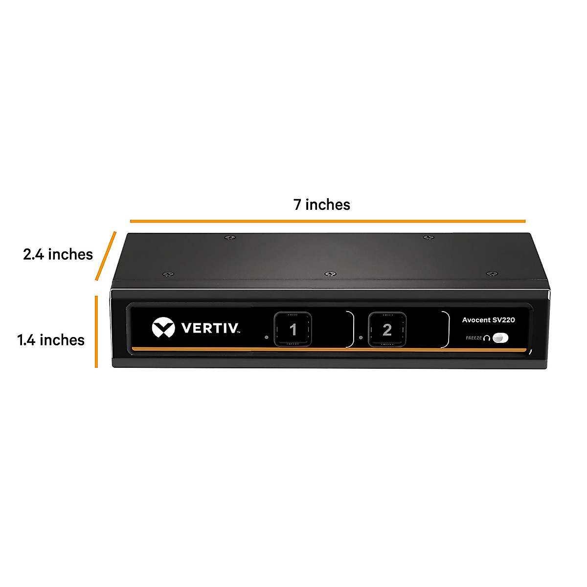 Vertiv Avocent 2-Port DVI-I 4K Ultra HD KVM Switch (SV220)