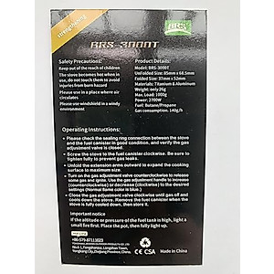 BRS Stove BRS 3000T Stove Ultralight Backpacking Stove Portable Pocket Stove Titanium Camping Gas Burner only 26g with 1 Extra Backup O-Ring