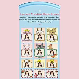 Kids Digital Printing Camera, 24MP 720P HD Recording Kids Digital Printing Camera for Travel (Blue)