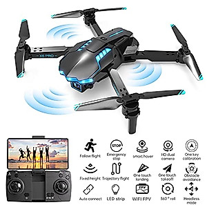 Foldable RC Quadcopter Drone With Single 4K FPV Camera For Kids And Adults, Mini RC Airplane WiFi RC Drone, One Button Start, Smart Obstacle Avoidance, Mutifunctional Helicopter