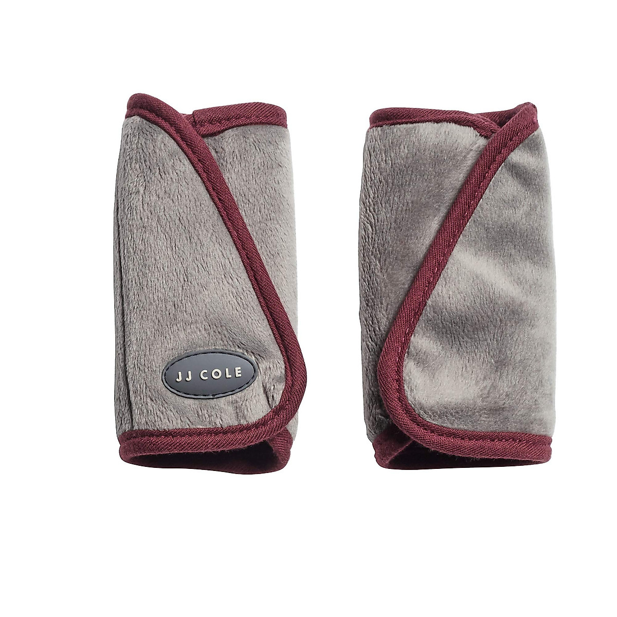JJ COLE - Reversible Strap Covers, Seat Belt Cushion to Support Infants & Toddlers in The Car Seat or Stroller, Wine Triangles, Birth & Up