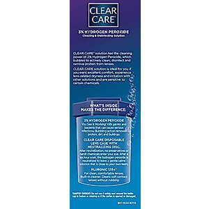 Clear Care Cleaning Solution with Lens Case, Twin Pack, 12-Ounces Each