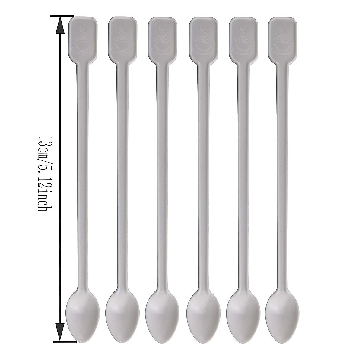 Coffee Spoon 500 PCS Disposable Tiny Coffee Tea Spoon White Plastic Stir Cocktail Sticks Mini Tea Stirrer