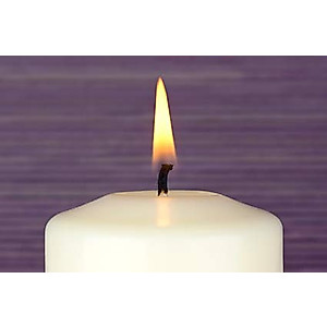 3 X 6 Pillar Candles Bulk Event Pack Round Unscented Premium Wax Pillar Candles for Wedding, Spa, Party, Birthday, Holiday, Bath and Home Decor - Set of 12 (3X6, Ivory)