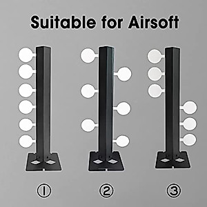 Atflbox Resetting and Rotate The Metal Shooting Target for Airsoft BB Guns, Dueling Tree and Double Star