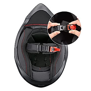 AHR Full Face Dual Sport Motorcycle Helmet Dirt Bike Off Road ATV Motocross Lightweight Helmet DOT Approved H-VEN35 (X-Large,Matte Black)