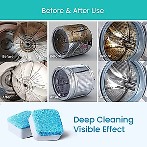 Maravello Washing Machine Cleaner Descaler(Lemon, 28 Count)