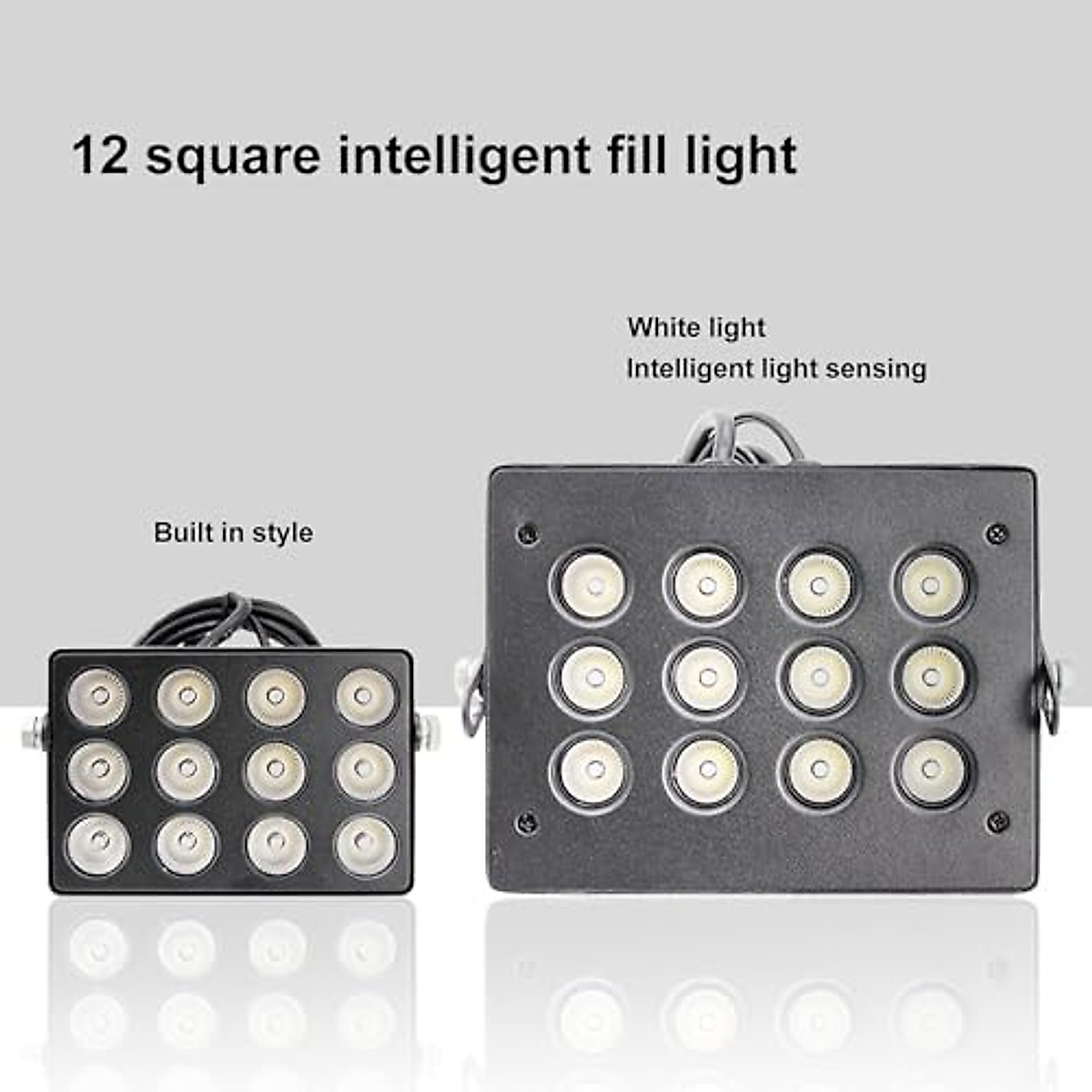 Natudeco LED Parking Lot Light Adjustable Lighting Angle Parking Lot Lamp Light Sensing Function Parking Lot Barrier Light for Roadways Driveways