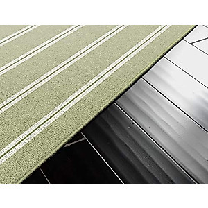 Brumlow Mills Vertical Stripes Traditional Print Pattern Indoor Area Rug, Perfect for Living Room Decor, Dining, Kitchen Rugs, Bedroom or Entryway Rug, 2'6" x 3'10", Green