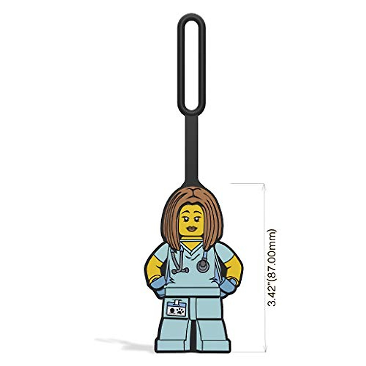 LEGO Nurse Keychain Light and Silicone Bag Tag Bundle