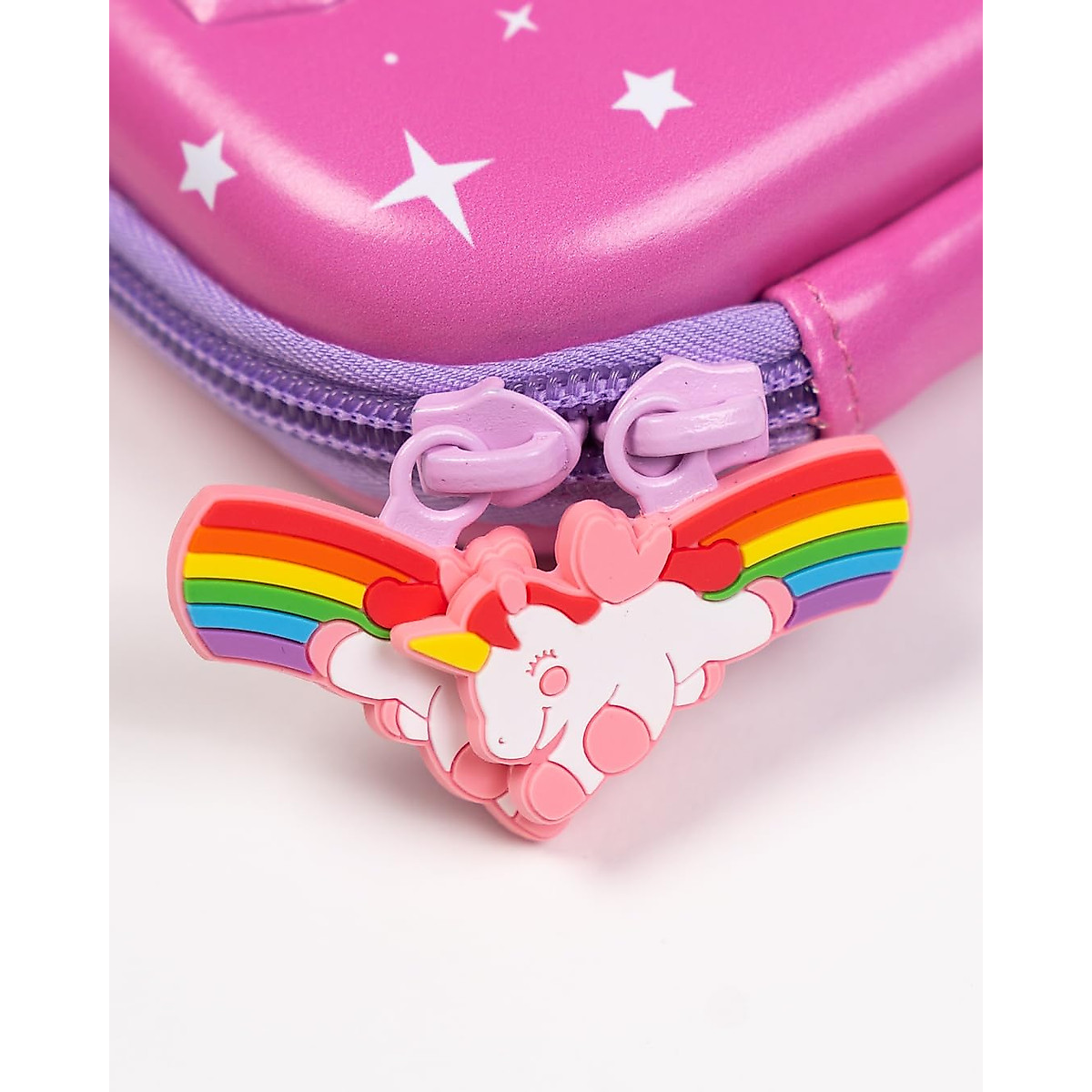 A FOR ADLEY Unicorn Rainbow Art Pouch and Pencil Case, A Fun Way to Store All Your Coloring And Drawing Necessities Complete With Custom Markers, Pens and Stickers