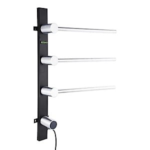 Towel Warming Rack, Wall Mount Bathroom Towel Rack, 3-Bar Bathroom Towel Heater, Electric Heated Towel Racks for Kitchen/Apartment/Hotel