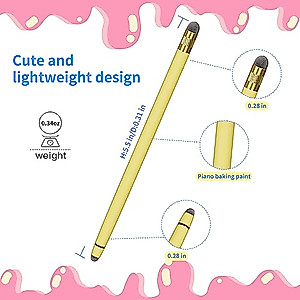 Stylus Pens for Touch Screens - 3PCS Stylus Pen for iPhone/iPad/Tablet Android/Microsoft Surface, Compatible with All Touch Screens (Macaron Pink/Yellow/Green)