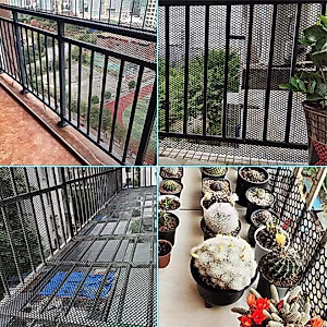 Garden Netting Poultry Net Garden Mesh Fencing Garden Fencing Net Poultry Fence Chicken Wire Fence Poultry Netting for Chicken (0.4mx4m=1.3ftX13.1ft, Black)
