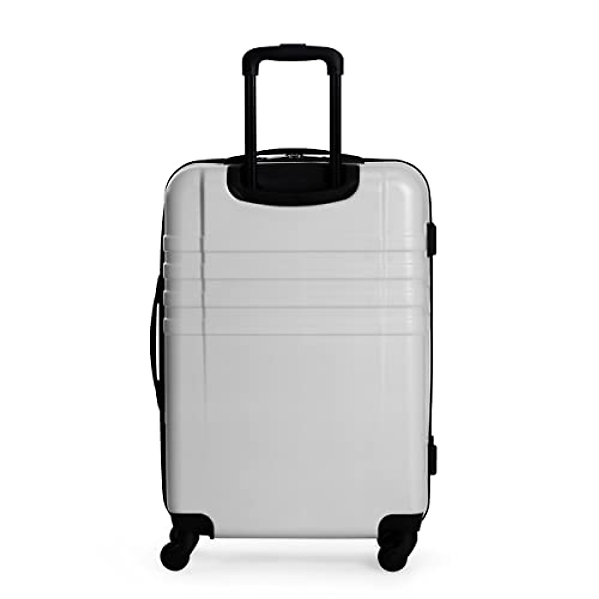 Ben Sherman Hereford Spinner Travel Upright Luggage, White, 24-Inch Checked