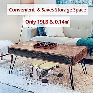 leikefitness Premium Portable Climber Stair Stepper & Waist Fitness Twister Step Machine with LCD Monitor ST6600-2(Green)