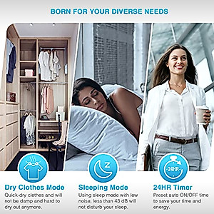 HUMILABS Dehumidifiers for Large Room or Basements, 50 Pint for 4500 Sq.ft Dehumidifier with 135oz Water Tank, Drain Hose and Wheels, Intelligent Humidity Control, Laundry Dry, Auto Defrost, 24H Timer